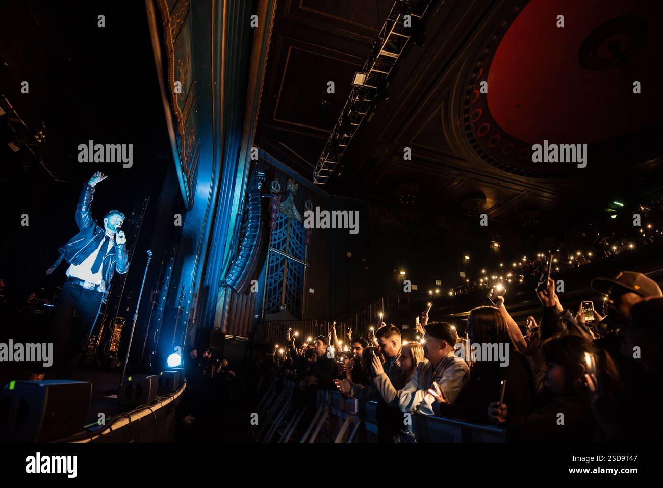 London, United Kingdom. 7th February 2025. Marc E Bassy warms up the ...