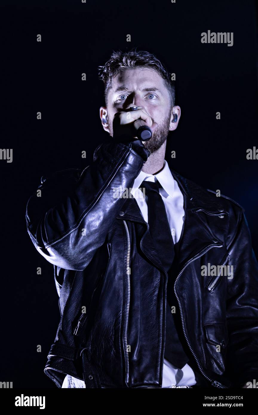 London, United Kingdom. 7th February 2025. Marc E Bassy warms up the ...