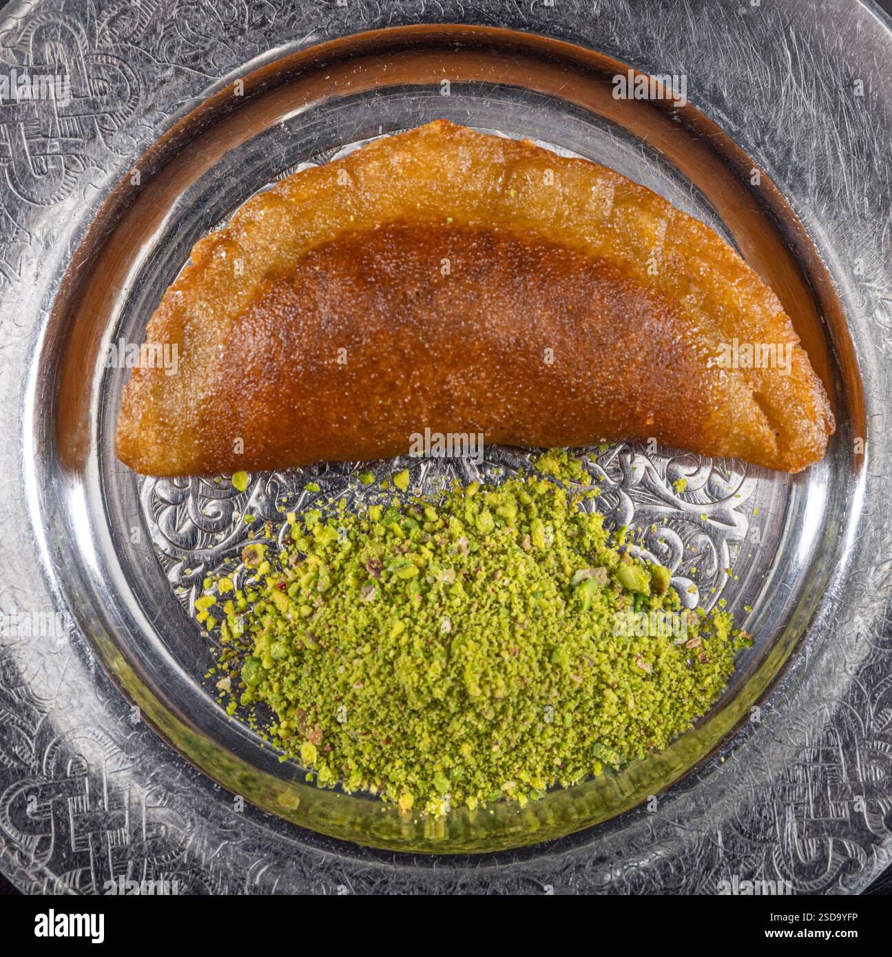 Traditional Turkish dessert called Arab Kadaif or tas kadayif. Turkish ...