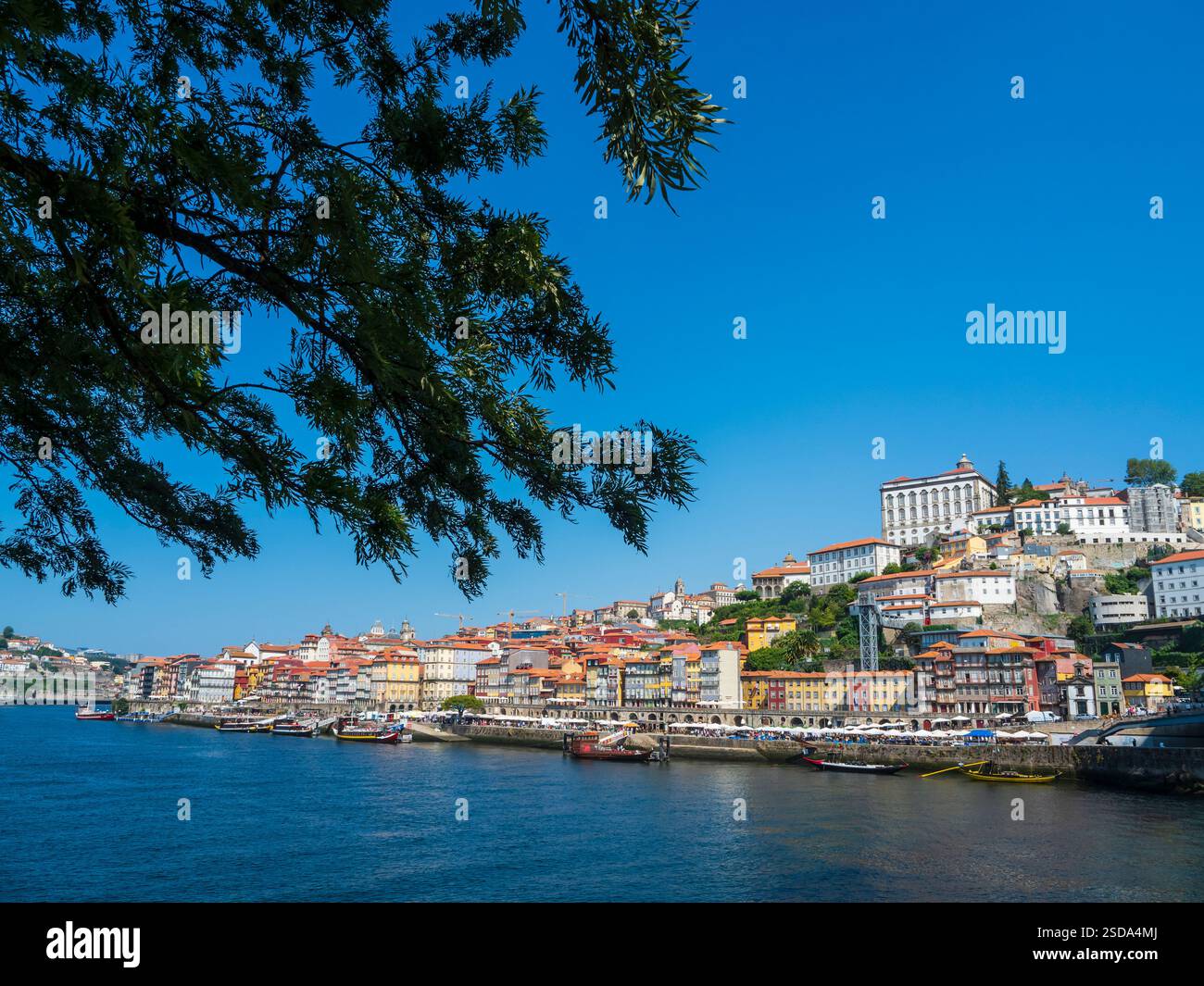Docks along the waterfront, Porto, Portugal Stock Photo - Alamy