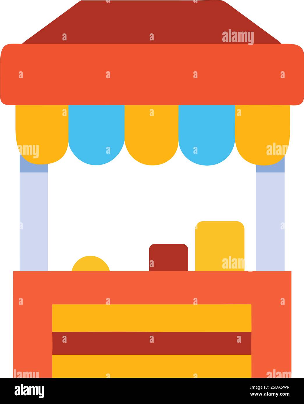 Beach snack stand illustration Stock Vector Image & Art - Alamy