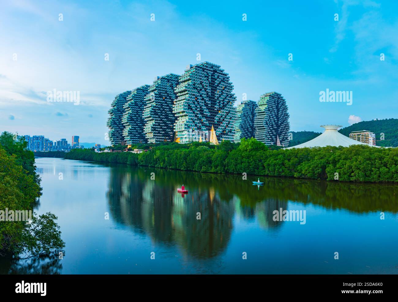 View the Big Tree Mansion at Linchun River Park in Sanya, Hainan Stock ...