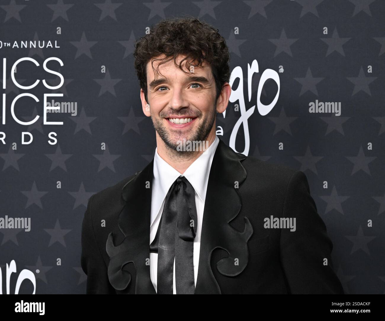 Michael Urie arriving to the 30th Annual Critics Choice Awards held at Barker Hanger on February ...