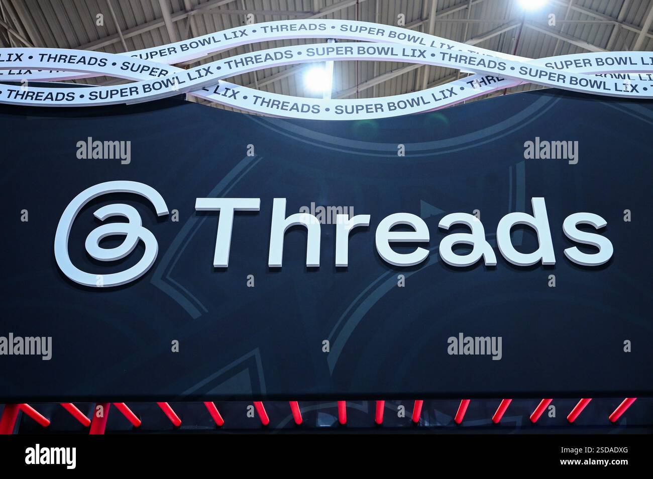 Threads booth sits on Radio Row at the New Orleans Ernest N. Morial ...