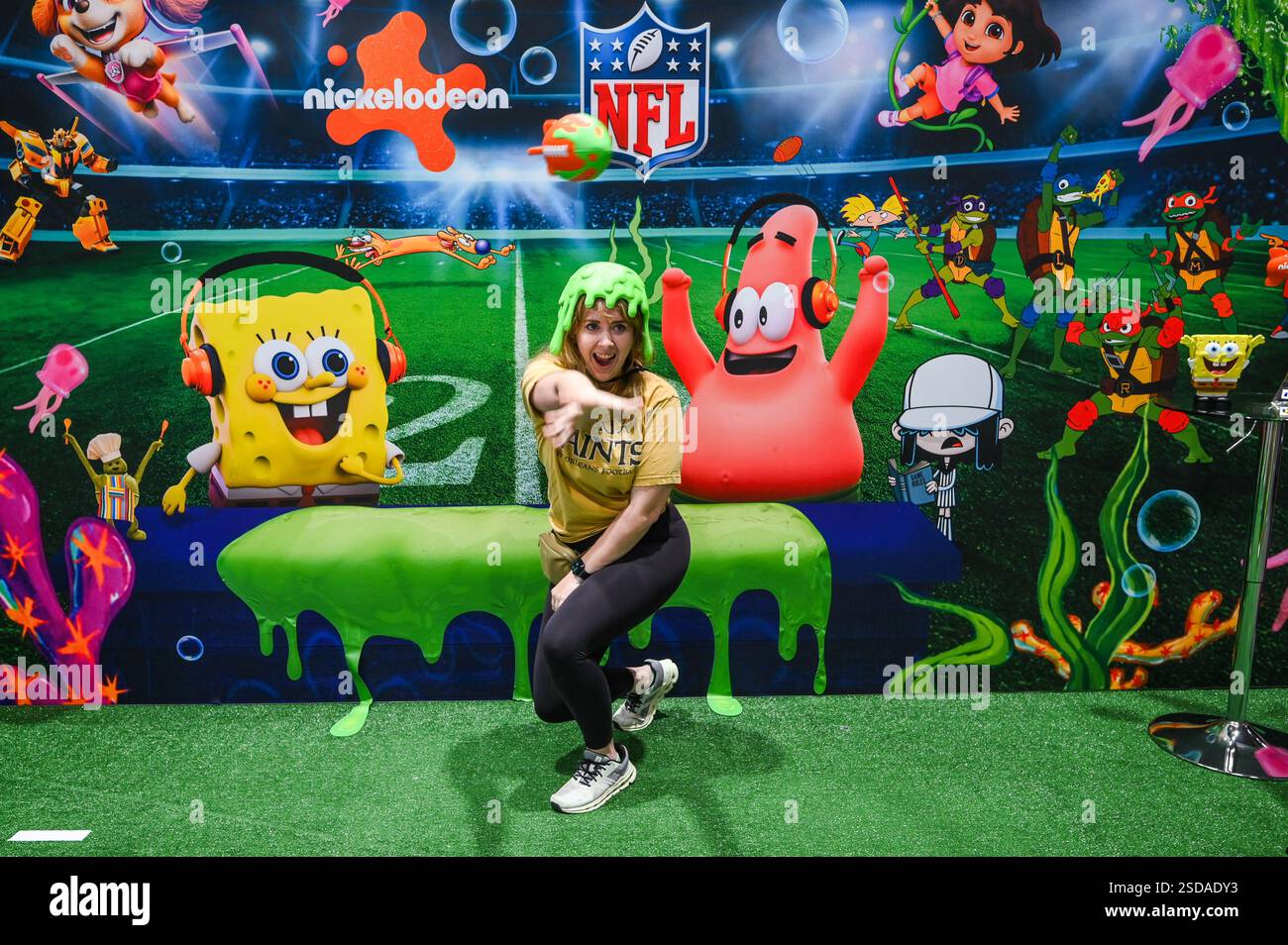 New Orleans, USA. 07th Feb, 2025. The SpongeBob SquarePants themed ...