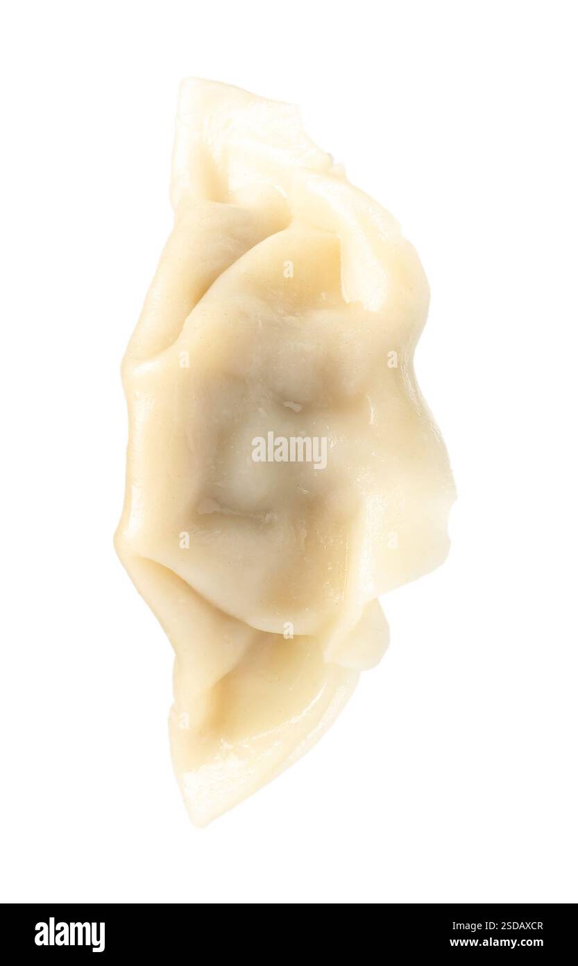 Tasty boiled gyoza (dumpling) isolated on white Stock Photo - Alamy