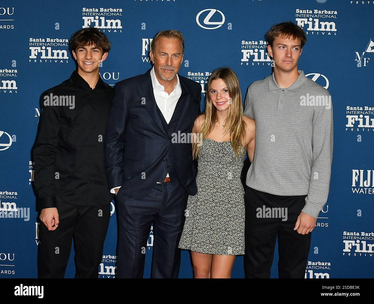 Santa Barbara, USA. 07th Feb, 2025. Cayden Wyatt Costner, Kevin Costner ...
