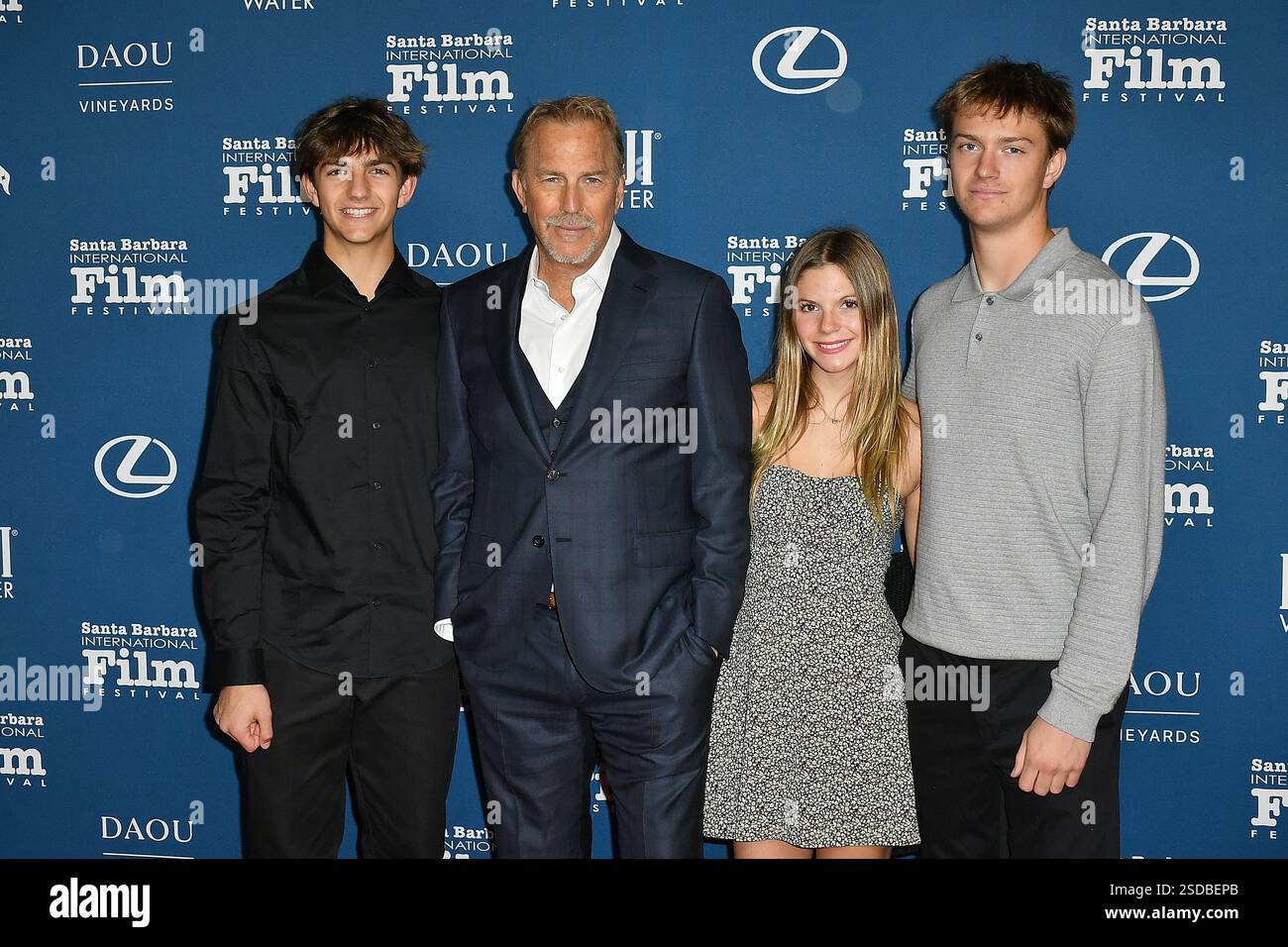 Santa Barbara, USA. 07th Feb, 2025. Cayden Wyatt Costner, Kevin Costner ...