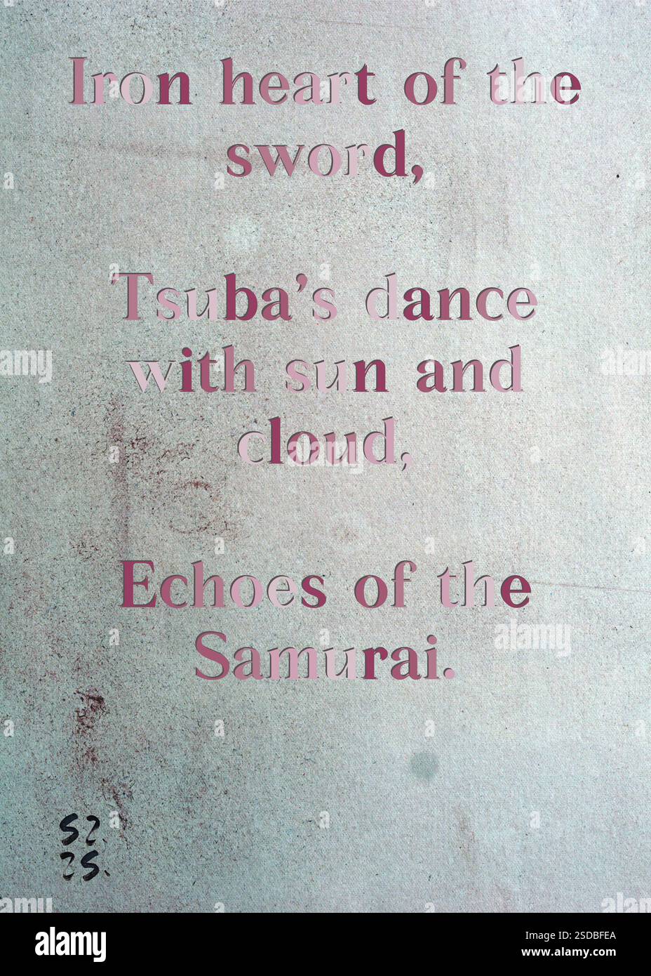 Iron heart of the sword, Tsuba's dance with sun and cloud, Echoes of ...