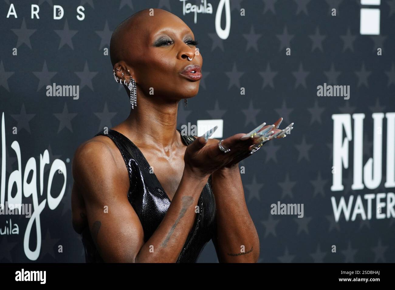Cynthia Erivo arrives at the 30th Critics Choice Awards on Friday, Feb ...