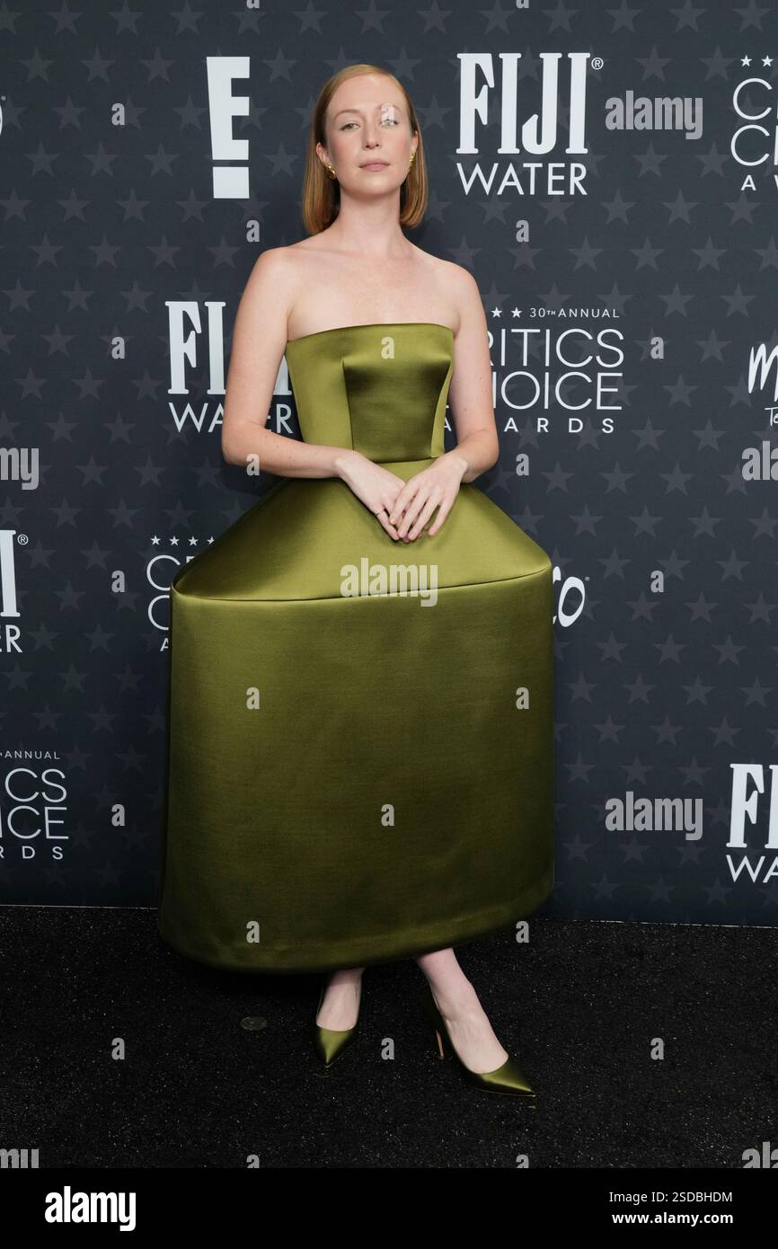 Hannah Einbinder arrives at the 30th Critics Choice Awards on Friday ...