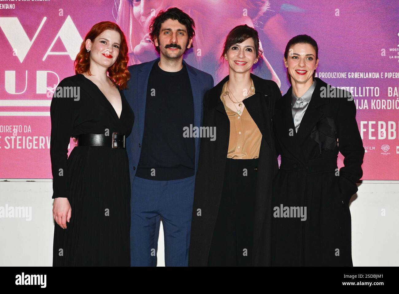 Rome, Italy. 06th Feb, 2025. Tesa Litvan, Pietro Castellitto, Giulia ...