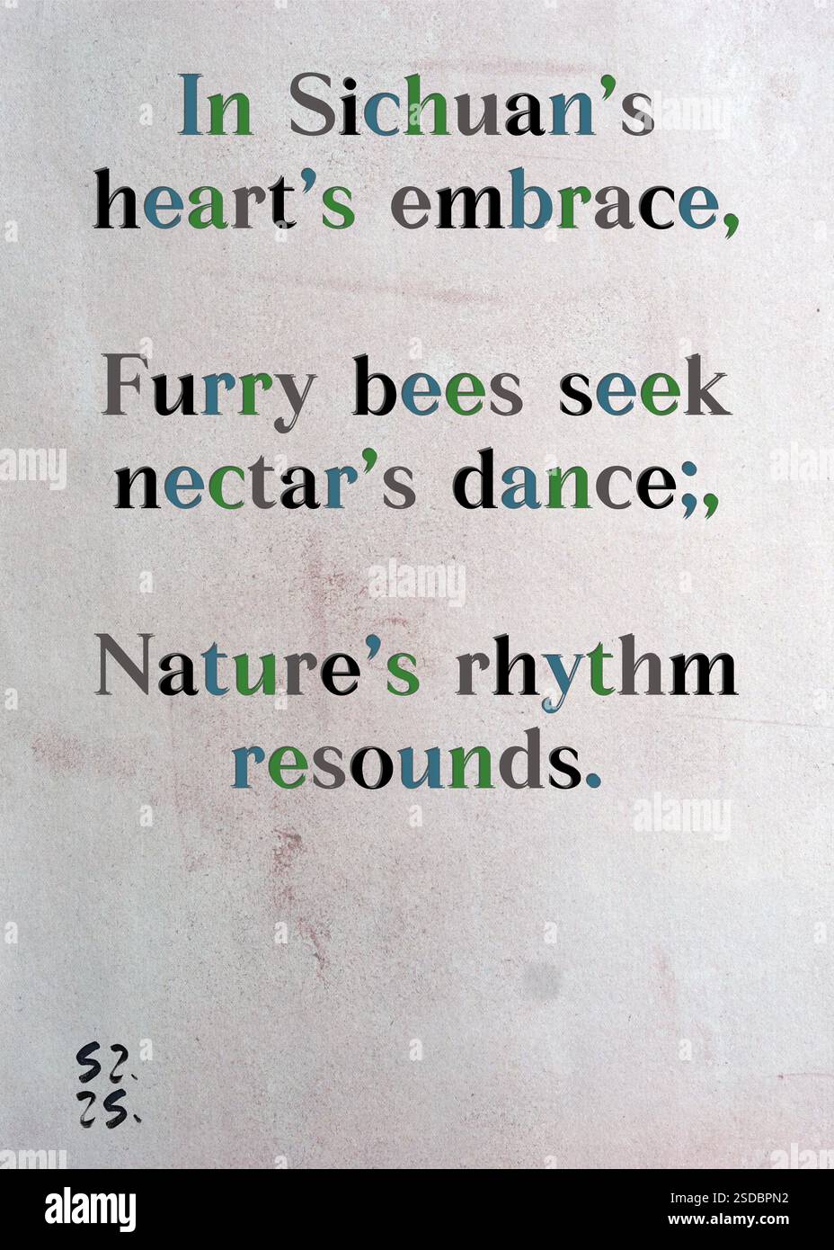 In Sichuan's heart's embrace, Furry bees seek nectar's dance;, Nature's ...