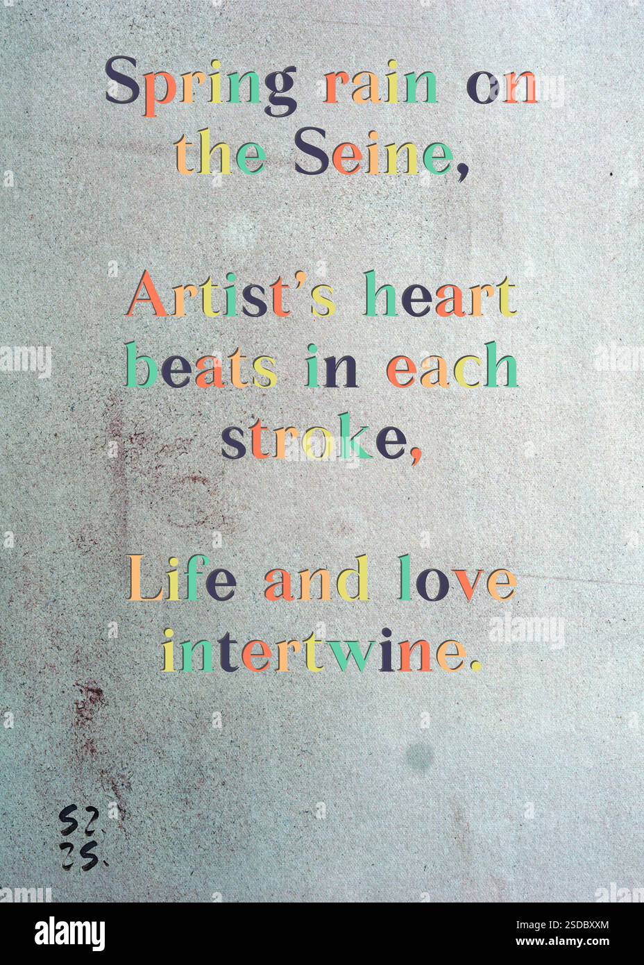 Spring rain on the Seine, Artist's heart beats in each stroke, Life and ...