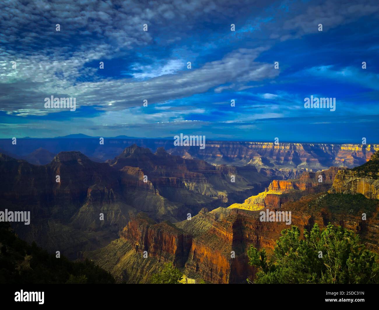 Overlook of the Grand Canyon Stock Photo - Alamy