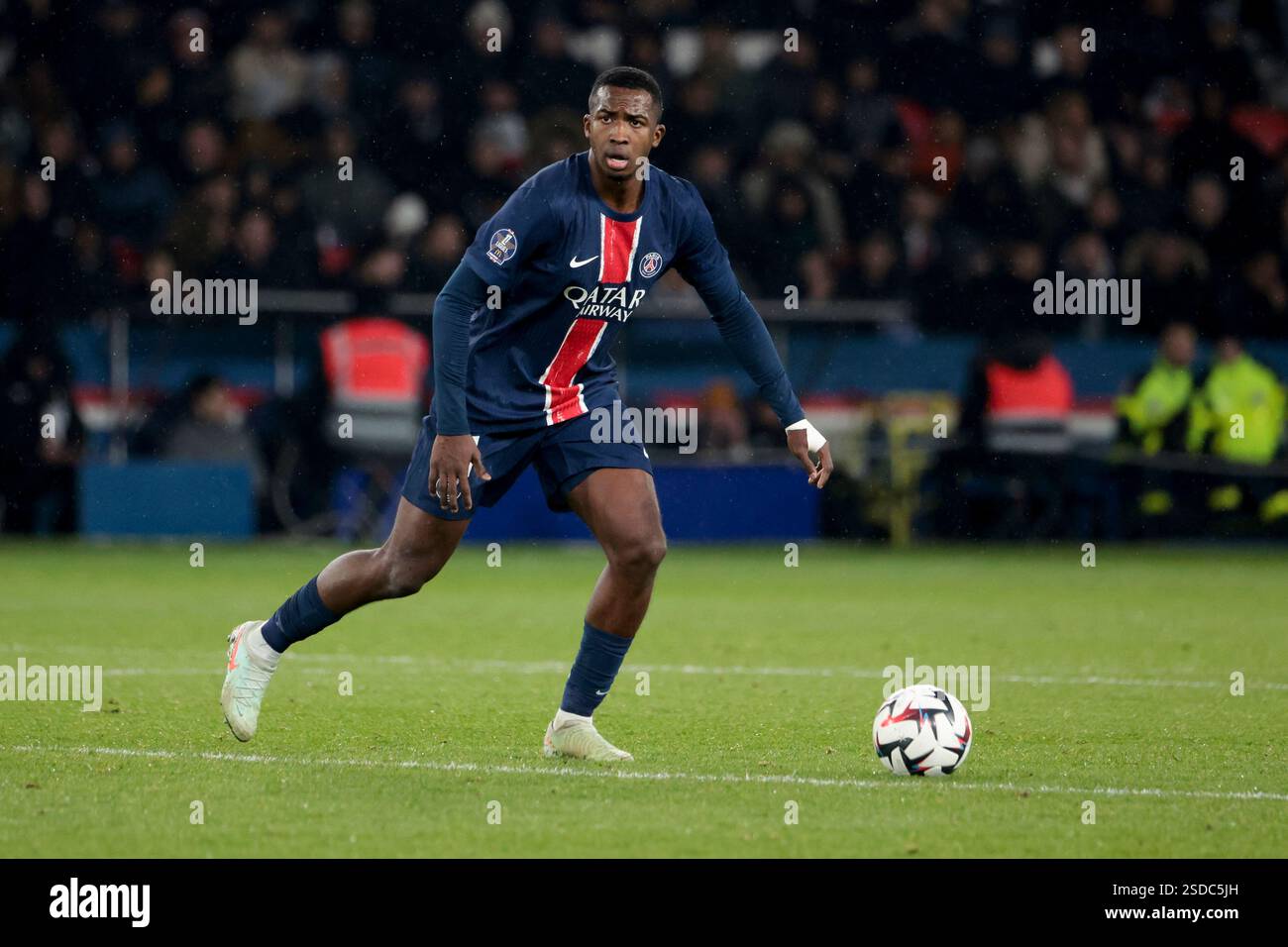 Paris, France. 07th Feb, 2025. Willian Pacho of PSG during the French ...