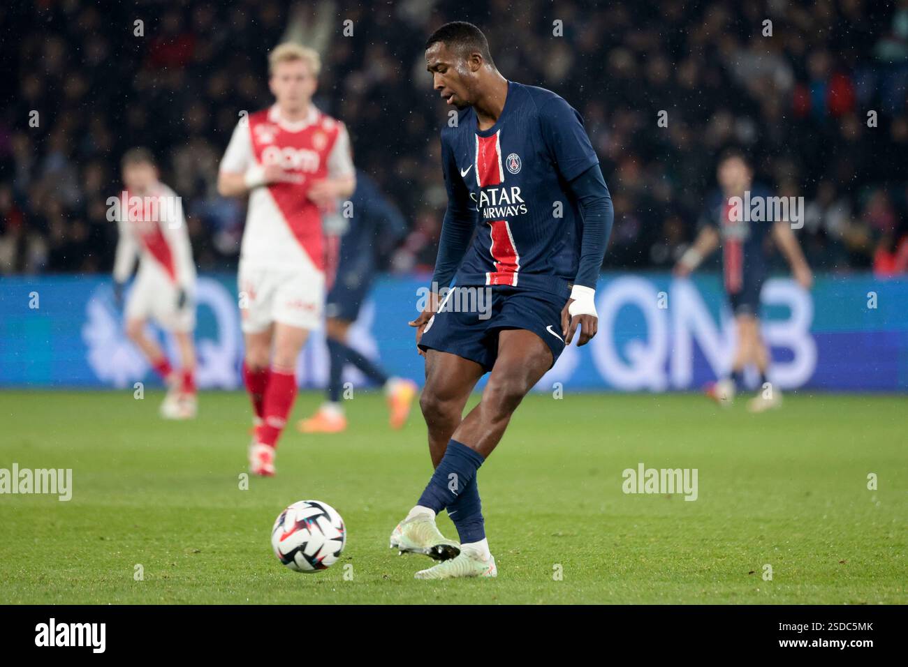 Paris, France. 07th Feb, 2025. Willian Pacho of PSG during the French ...