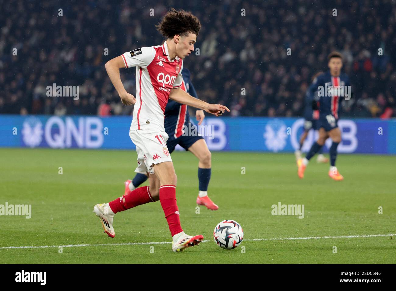 Paris, France. 07th Feb, 2025. Maghnes Akliouche of Monaco during the ...
