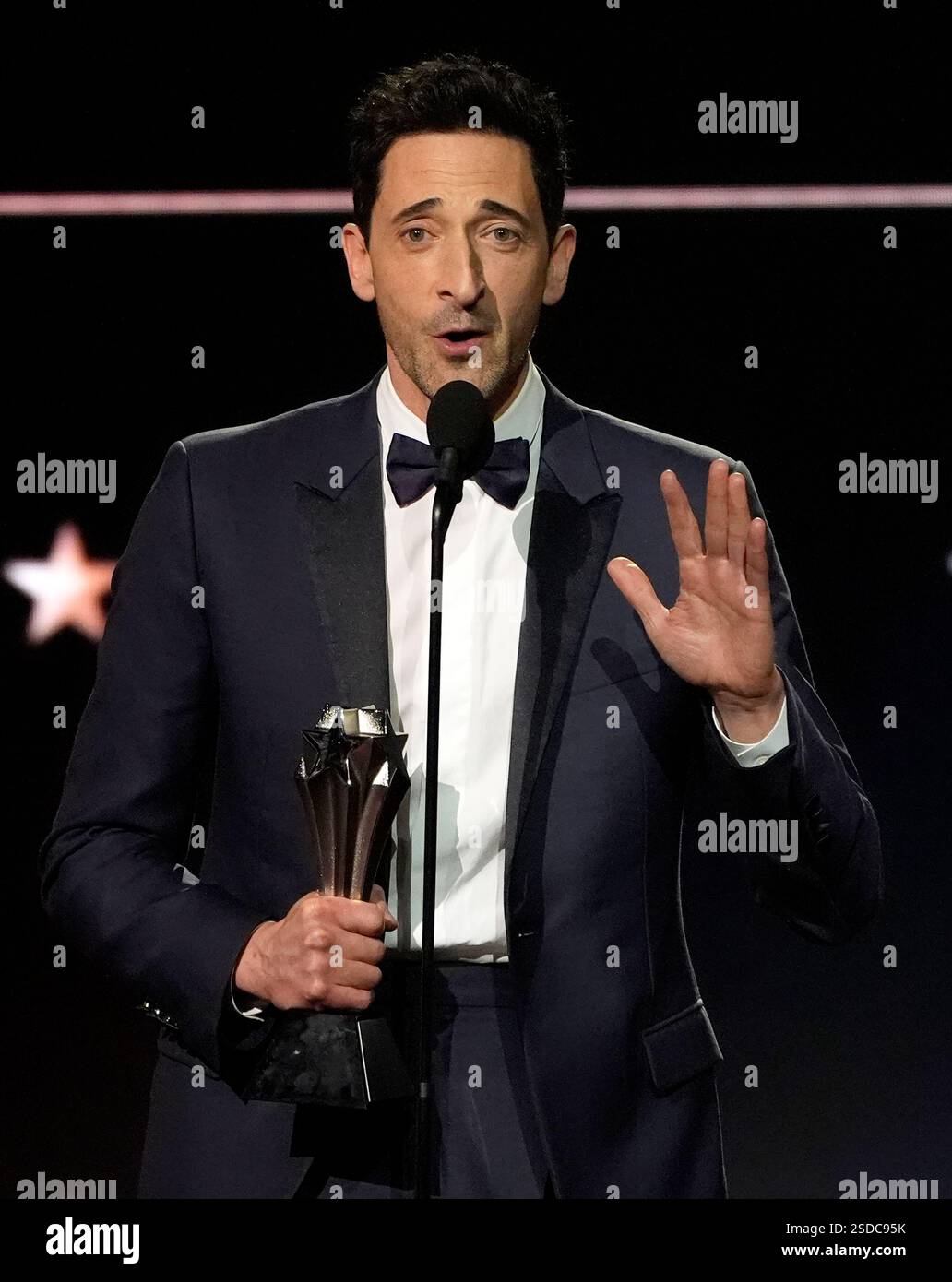 Adrien Brody accepts the award for best actor for "The Brutalist ...