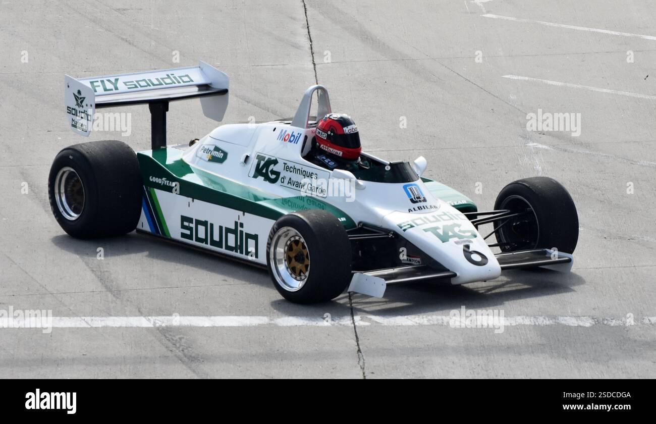 Long Beach, CA - April 15, 2023: The Williams FW07 at the Long Beach ...