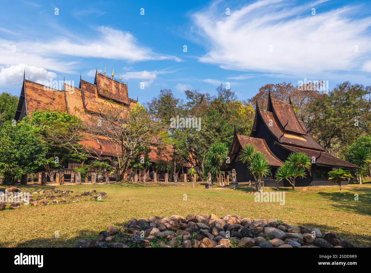 Baan Dam Museum, aka Black House Museum, in Chiang Rai, Thailand Stock ...