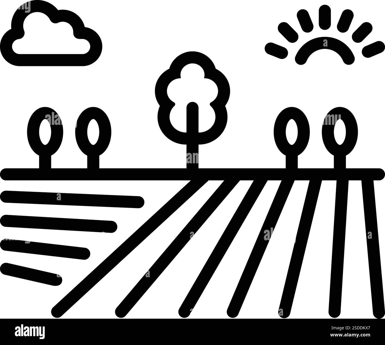 Farmstead field Black and White Stock Photos & Images - Alamy