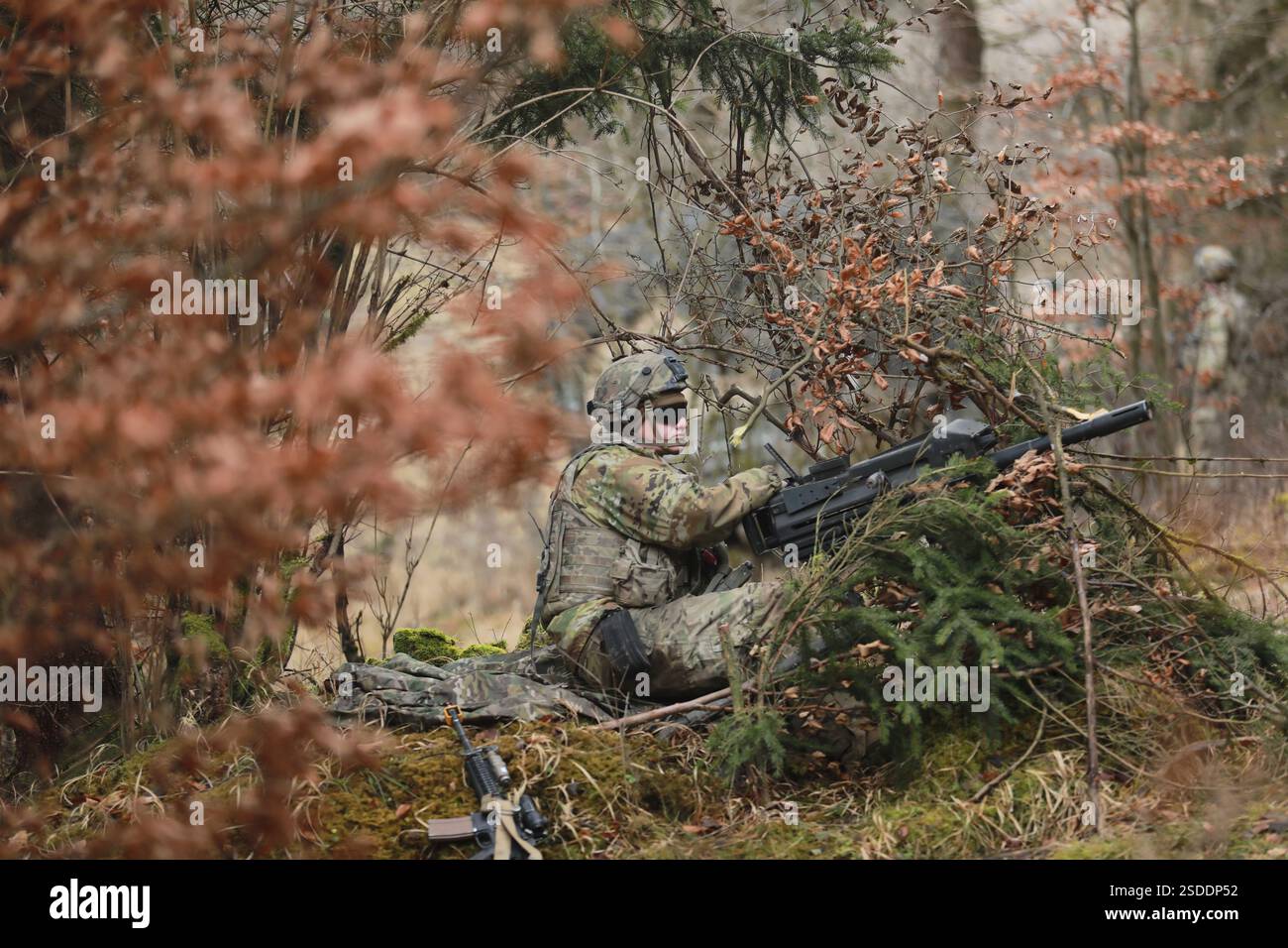 U.S. Army Spc. Zachery Curtiss, a fire control specialist with 5-25 ...