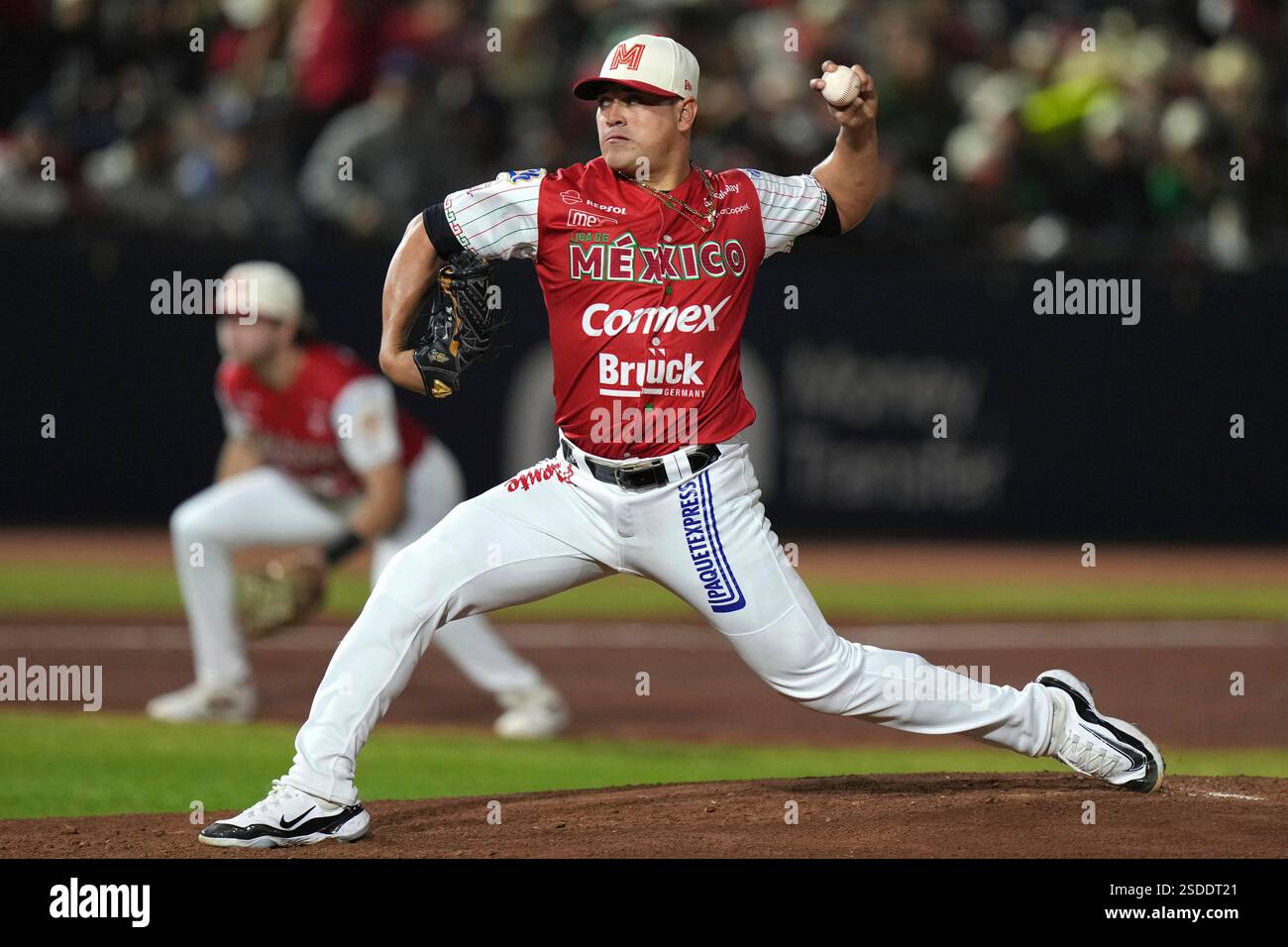 Mexico's pitcher Manny Banuelos pitches against Dominican Republic ...