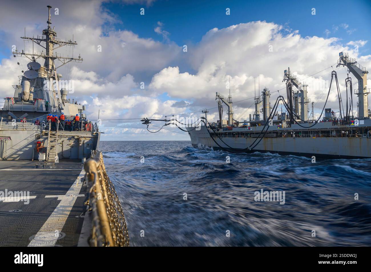 The Arleigh Burke-class guided-missile destroyer USS Fitzgerald (DDG 62 ...