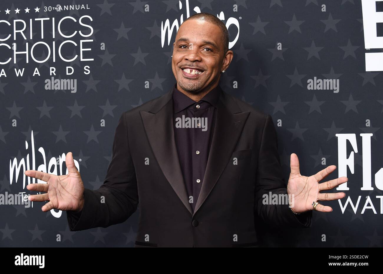 Clarence Maclin arriving to the 30th Annual Critics Choice Awards held at Barker Hanger on ...