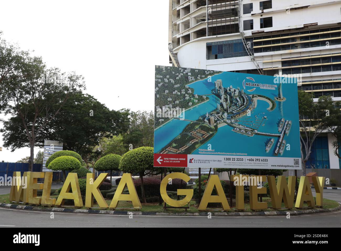 Melaka Gateway, artificial island in Melaka, Malaysia Stock Photo - Alamy