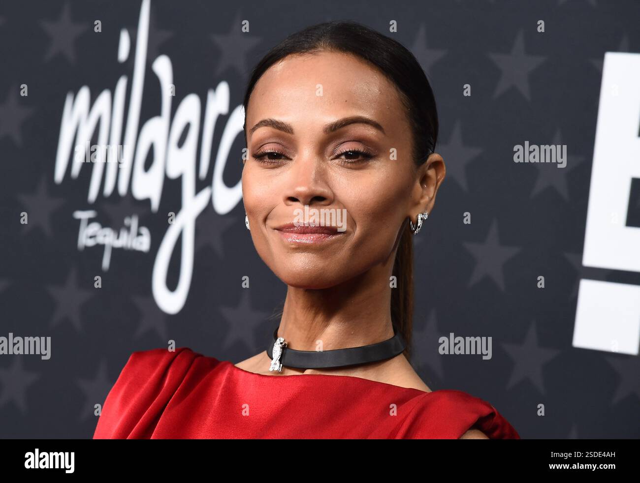 Zoe Saldana arriving to the 30th Annual Critics Choice Awards held at ...