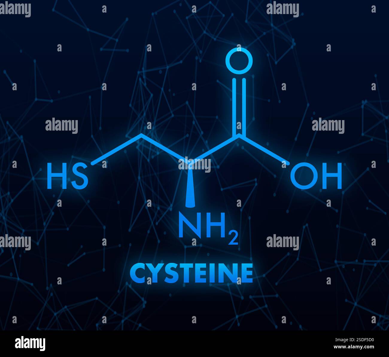 Cysteine, an Important Amino Acid and Antioxidant, Chemical Structure ...
