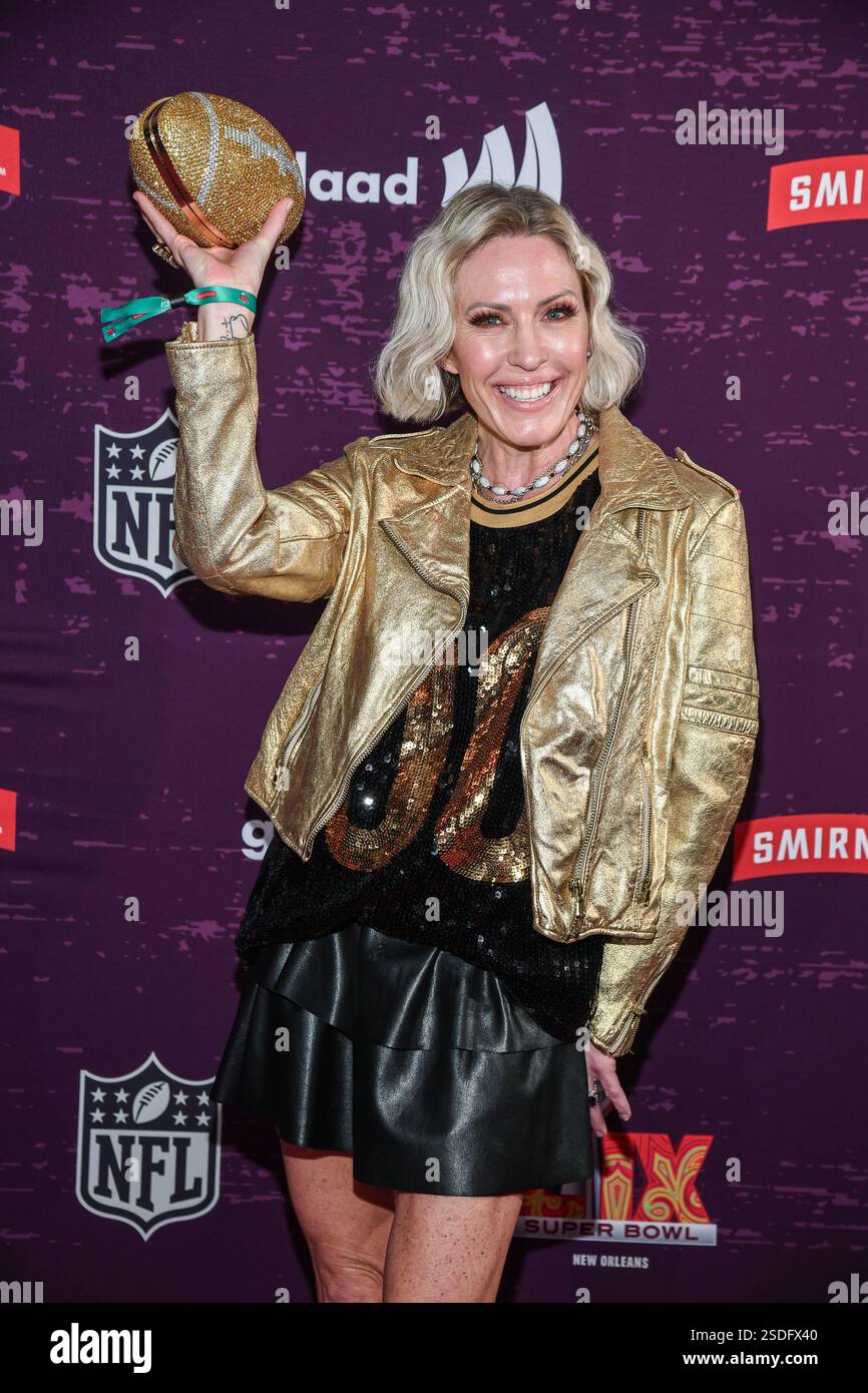 New Orleans, USA. 07th Feb, 2025. Braunwyn Windham-Burke walking on the ...