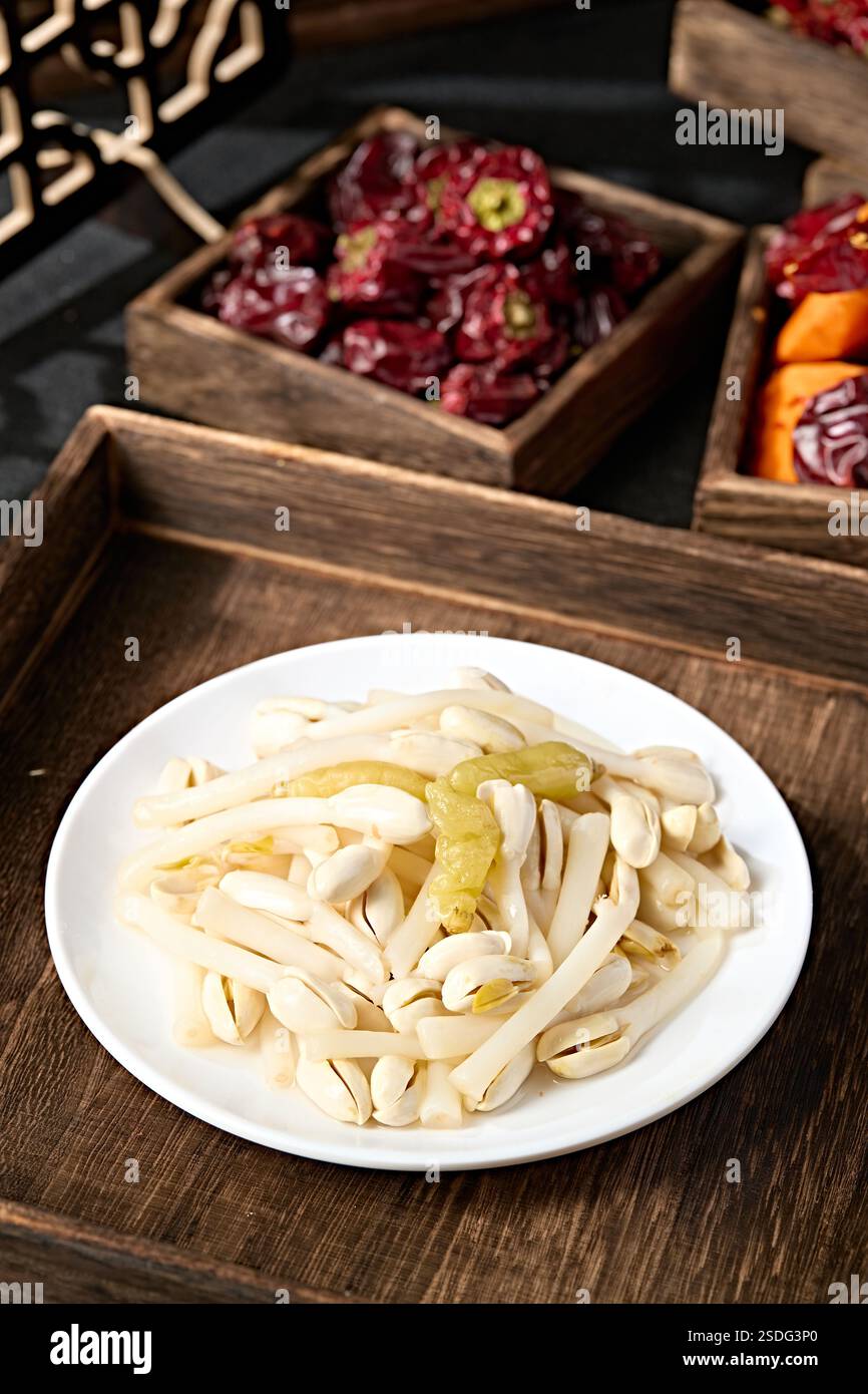 Pickled Pepper Peanut Sprouts Stock Photo - Alamy