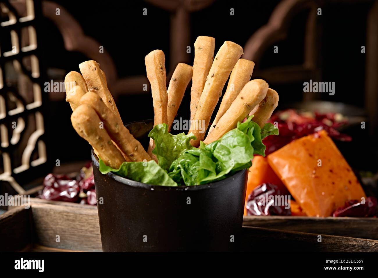 Hot pot ingredients crispy fried dough sticks Stock Photo - Alamy