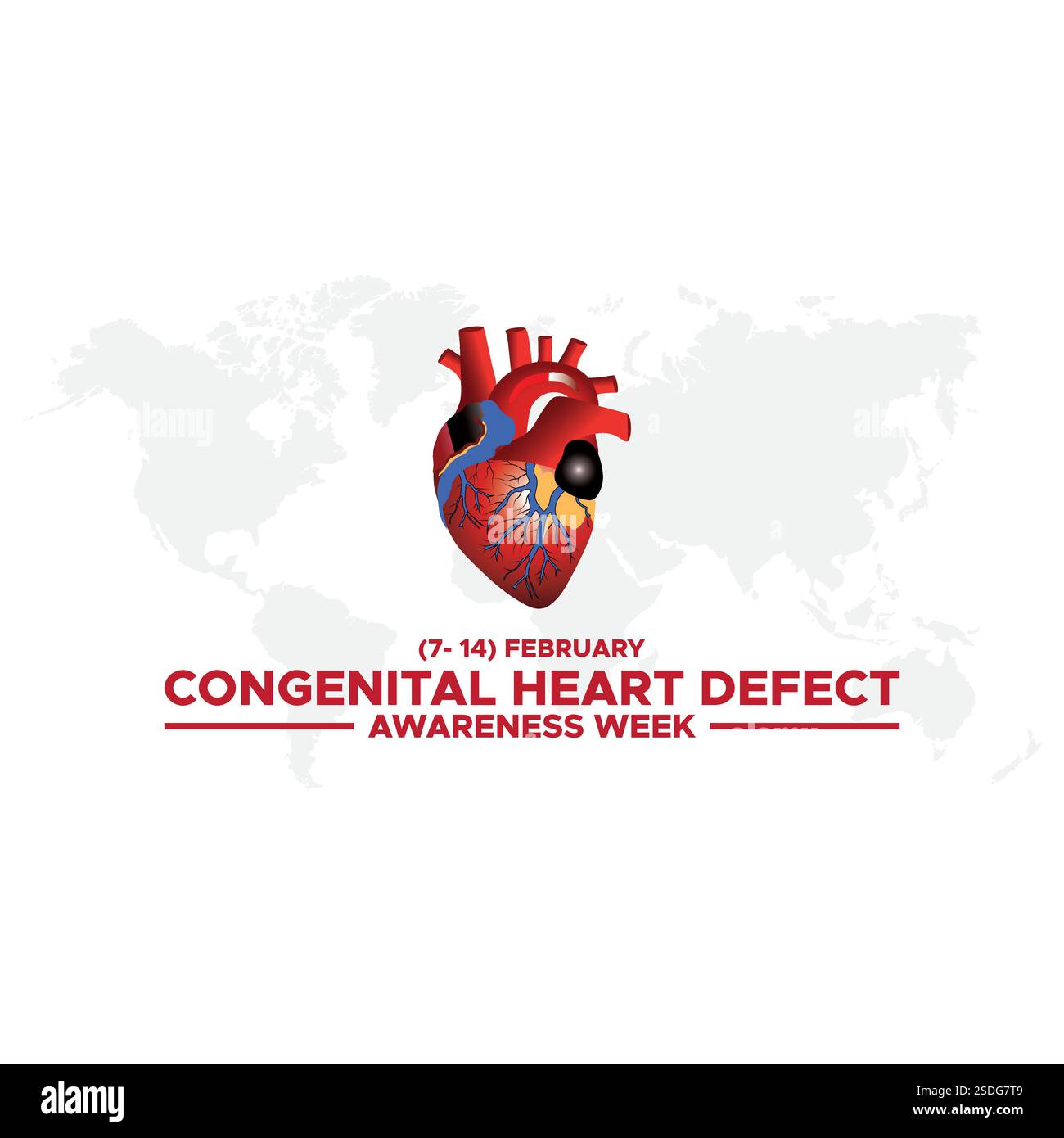 Congenital Heart Defect Awareness Week observed each year during February 7–14 .Calligraphy ...