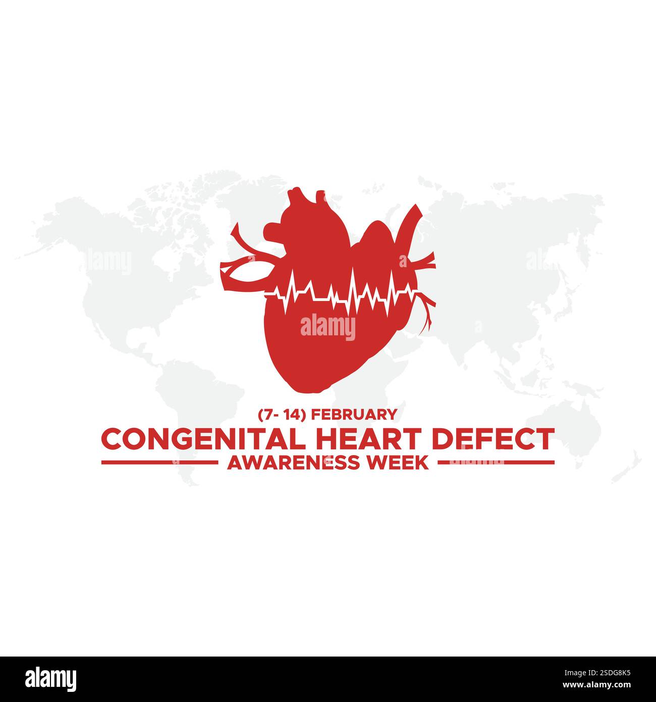 Congenital Heart Defect Awareness Week observed each year during February 7–14 .Calligraphy ...