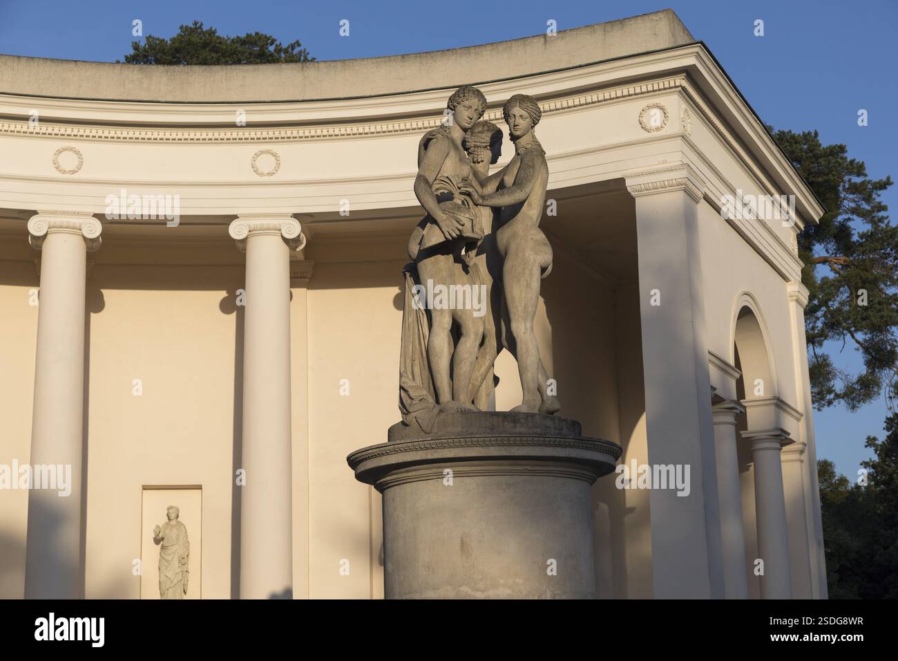 Temple of the Three Graces, 690 06 BSeclav, CZ Stock Photo - Alamy
