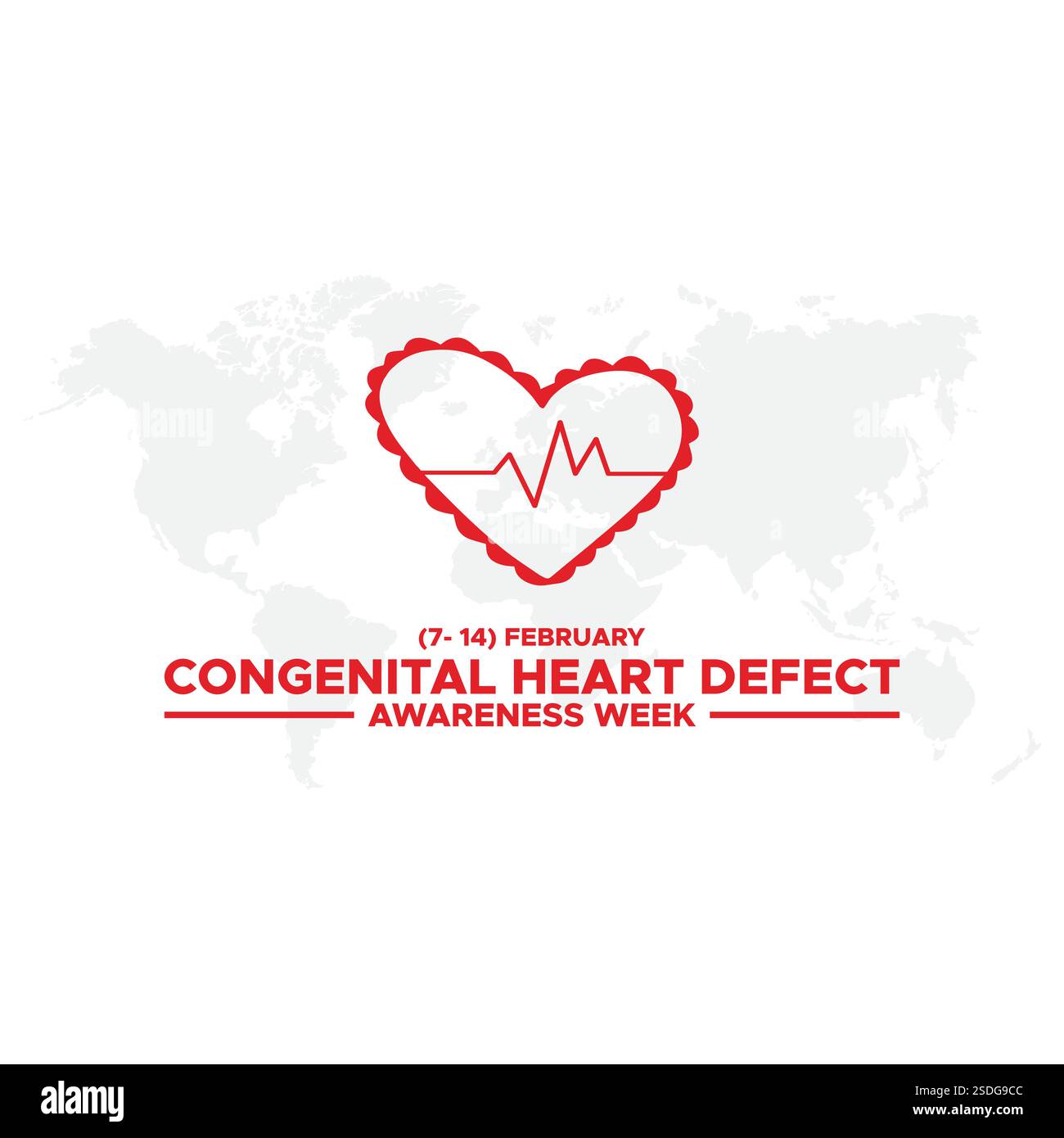 Congenital Heart Defect Awareness Week observed each year during February 7–14 .Calligraphy ...