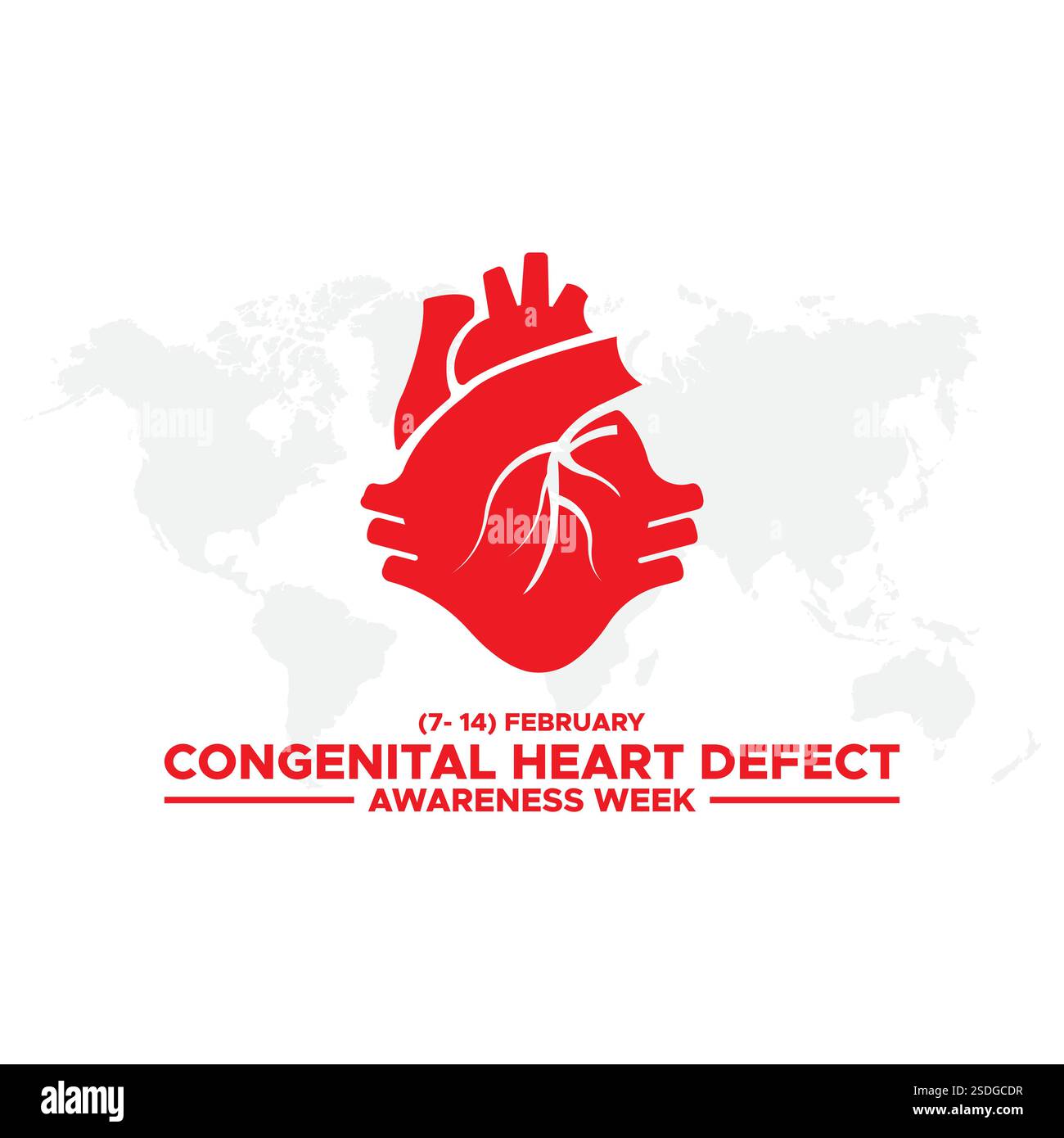 Congenital Heart Defect Awareness Week observed each year during February 7–14 .Calligraphy ...
