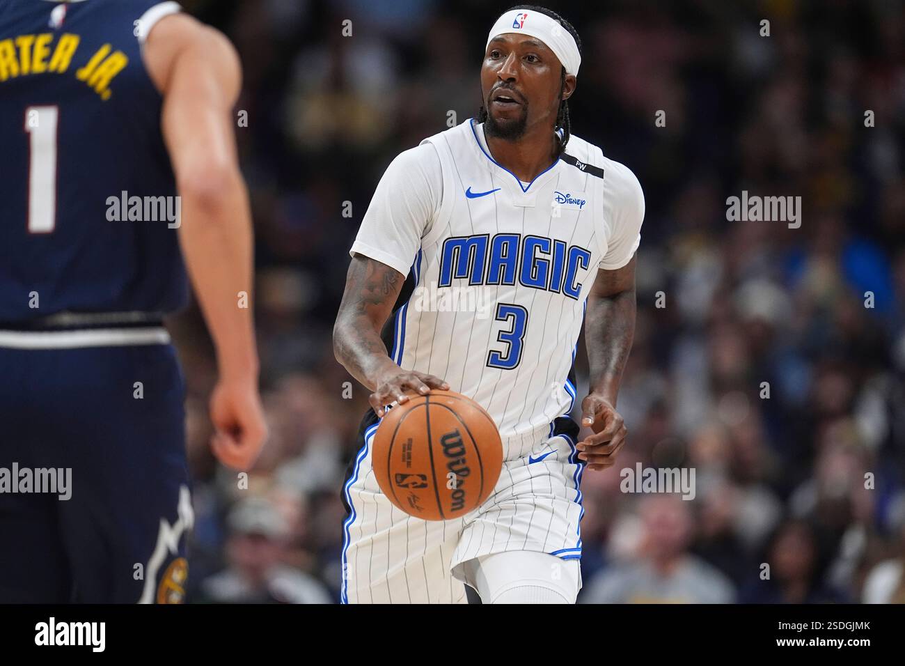 Orlando Magic guard Kentavious Caldwell-Pope (3) in the first half of ...