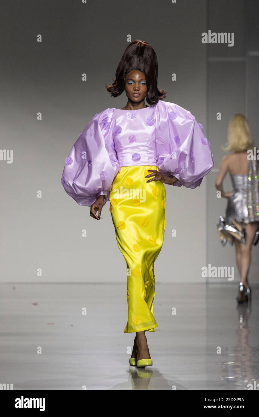 Model walks runway during Christian Cowan show at New York Fashion Week ...