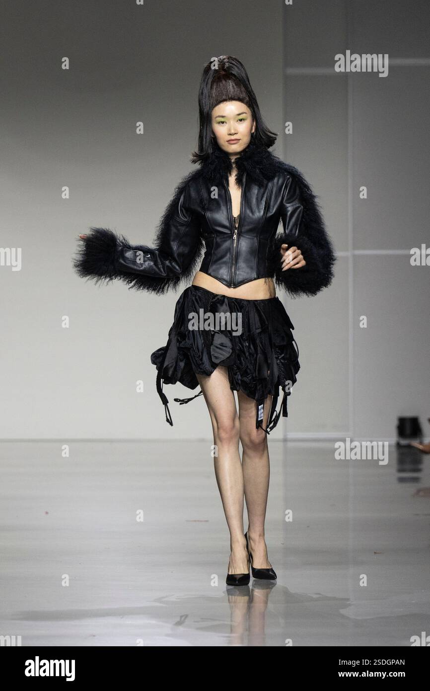 Model walks runway during Christian Cowan show at New York Fashion Week ...