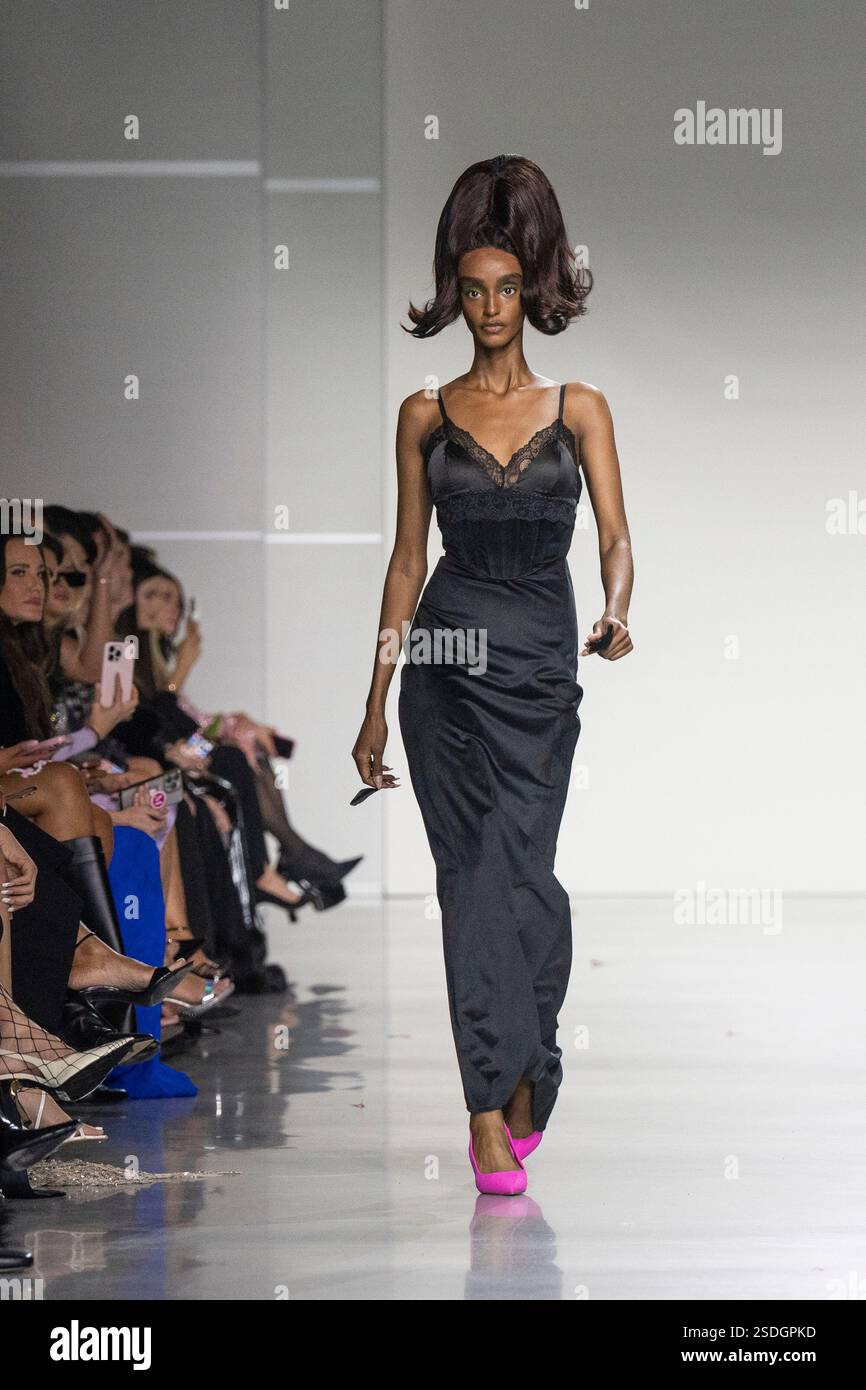 Model walks runway during Christian Cowan show at New York Fashion Week ...