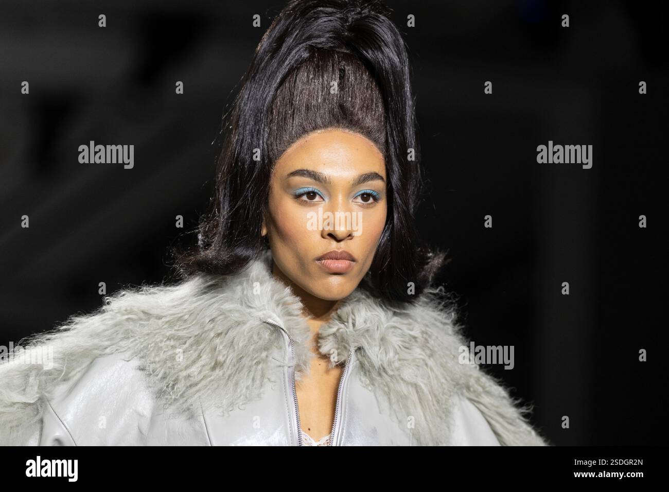 Model walks runway during Christian Cowan show at New York Fashion Week ...