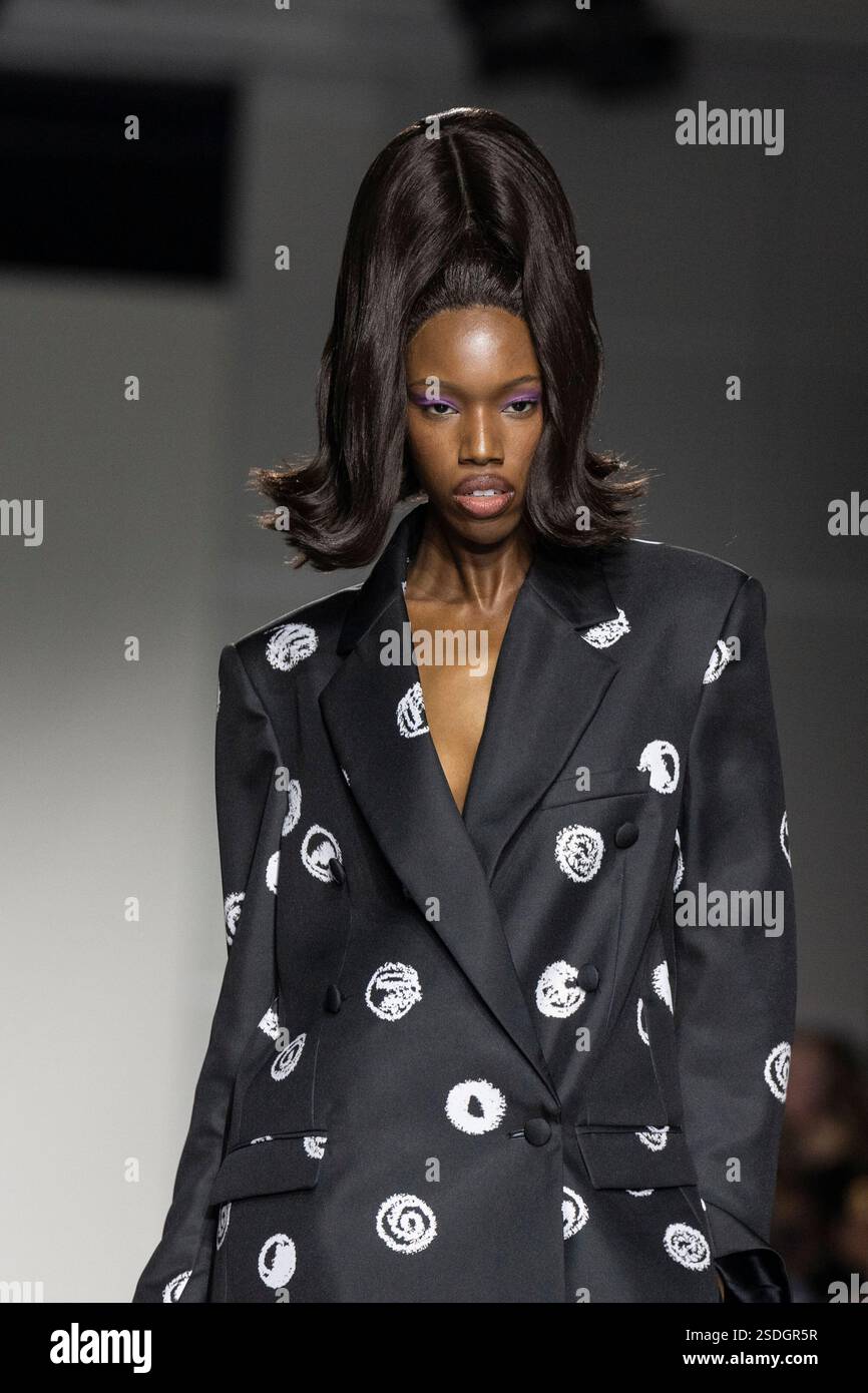 Model walks runway during Christian Cowan show at New York Fashion Week ...