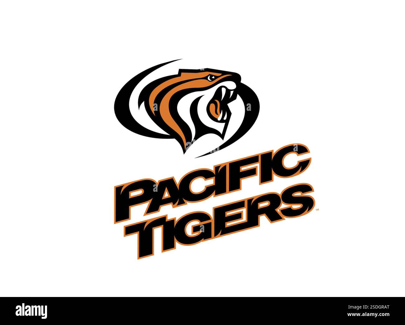 Turned to the left, Pacific Tigers logo, logo Stock Photo - Alamy