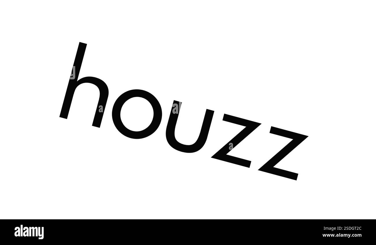 Rotated to right, Font Houzz Logo, Logo Stock Photo - Alamy