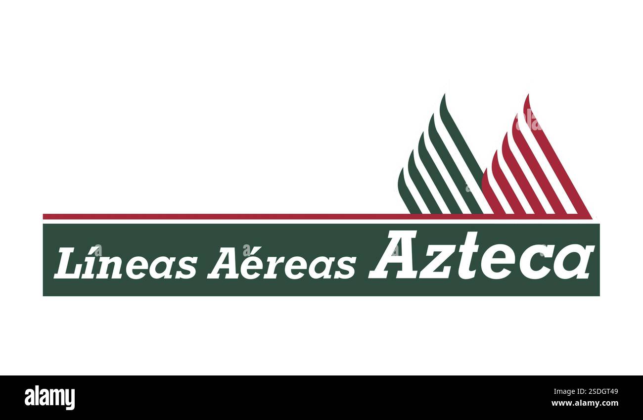 Lineas Aereas Azteca Logo, Airline, Logo Stock Photo - Alamy